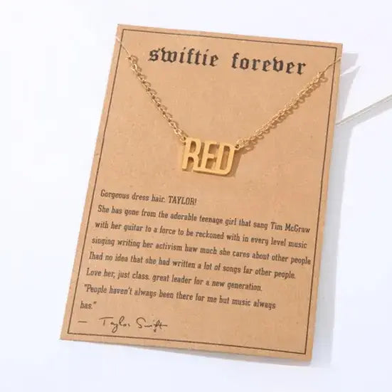 Taylor Swift Red Necklace – WEE the People